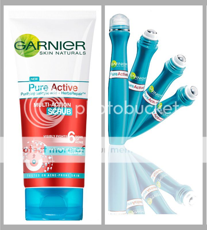 POTW: Garnier Pure Active Facial Scrub and Garnier Pure Active Pimple ...